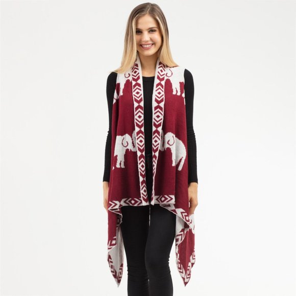 One Blessed Nana | Jackets & Coats | Nwt Boutique Elephant Open Front ...